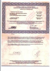 MLM received CLIA certificate | MLM Medical Labs